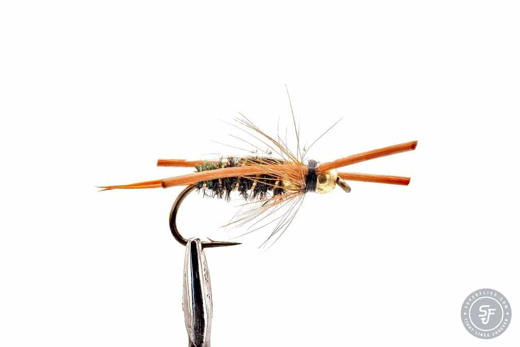 Prince Nymph Double Bead Rubberlegs - True trout fly royalty ...