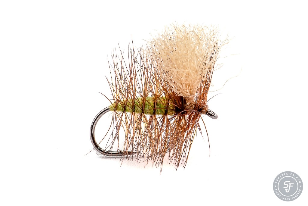 Green Puh - Trout dry fly | Superflies.com