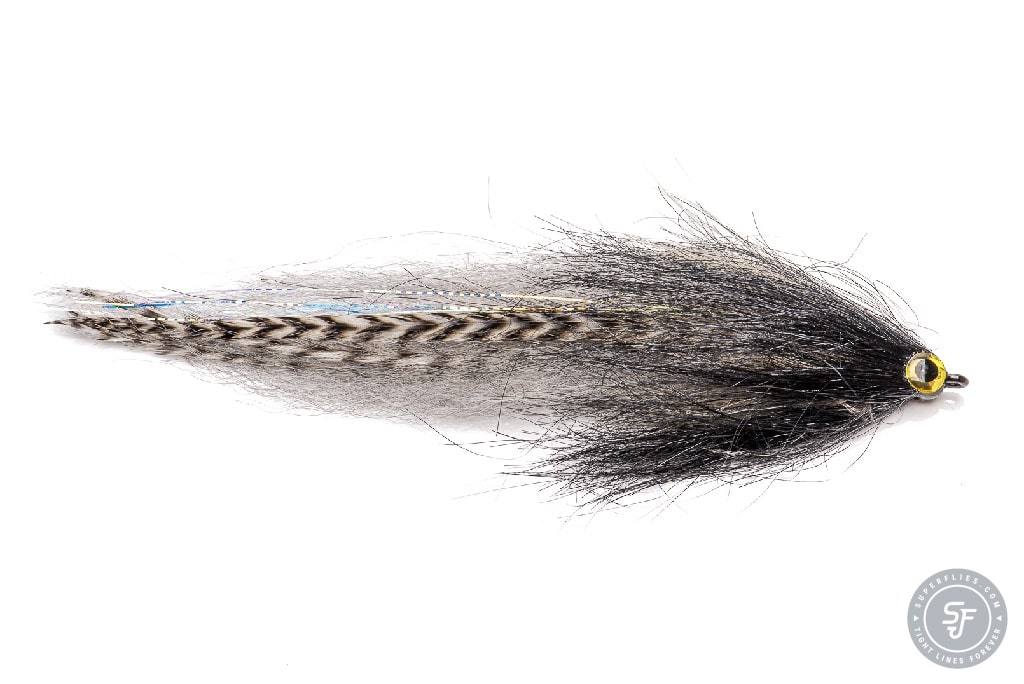 Pike Brush Fly Tan & Black | Superflies.com